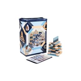 KAPLA® Spielbausteine Bausteine 200er Box Winter Holzplättchen in unterschiedlichen Farben