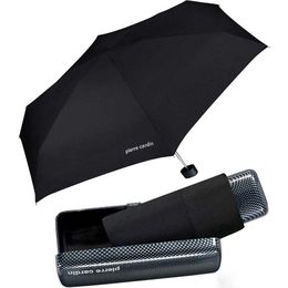 Pierre Cardin Taschenregenschirm leichter Minischirm mit Etui mybrella Noire