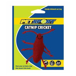 Petsport Tierkuscheltier Catnip Cricket Rood