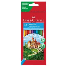 Faber-Castell Buntstift 12 CASTLE Buntstifte farbsortiert