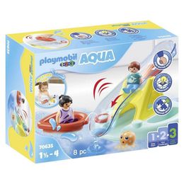 Playmobil® Konstruktions-Spielset Badeinsel mit Wasserrutsche