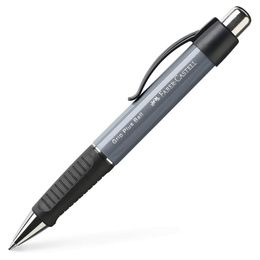 Faber-Castell Druckkugelschreiber Kugelschreiber GRIP Plus Ball grau Schreibfarbe blau