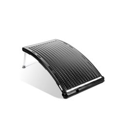 Clanmacy Pool-Wärmepumpe solarheizung Fassungsvermögen bis zu 15 Liter Sonnenkollektor Schwarz