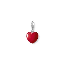 Thomas Sabo Charm-Einhänger Charm-Anhänger rotes Herz silber