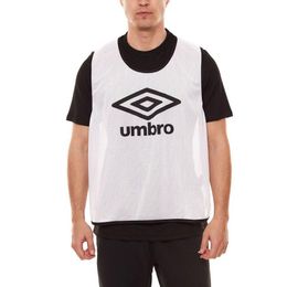 Umbro Funktionsshirt Umbro Training Bib Herren Shirt lockeres Trainings-Leibchen UMTM0460-096 Fußball-Shirt Weiß