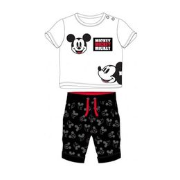 EplusM Shirt & Hose Baby Set Kurzarm- Shirt weiß mit schwarzer Hose