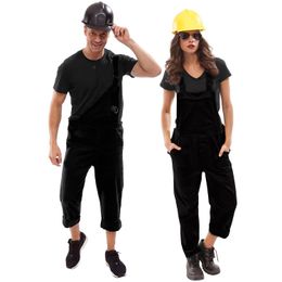 buttinette Faschings-Latzhose unisex, schwarz