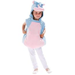 buttinette Nashorn-Kostüm für Kinder, hellblau/rosa
