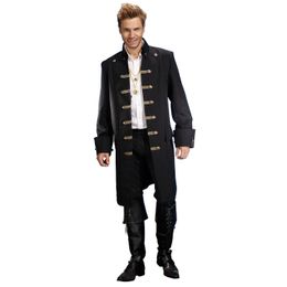 buttinette Mantel "Pirat" für Herren, schwarz
