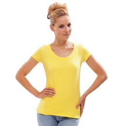 buttinette Shirt für Damen, gelb