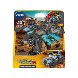 Vtech Switch & Go Dinos - OneClick-Mini-T-Rex Spielfigur Fahrzeug (verwandelbar), Mehrfarbig