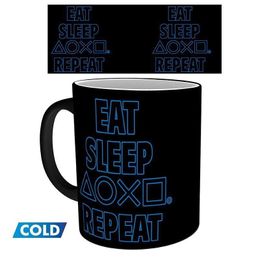 PLAYSTATION Tasse Thermoeffekt 320 ml - Eat Sleep Repeat