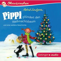 Pippi plündert den Weihnachtsbaum und eine weitere Geschichte,1 Audio-CD - Astrid Lindgren (Hörbuch)