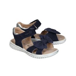 Superfit - Leder-Klettsandalen SPARKLE BOW in blau, Gr.30