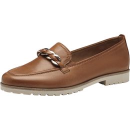 Tamaris Slipper, Blockabsatz, Leder, für Damen, braun, 39