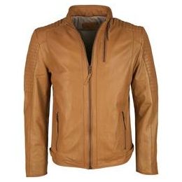 Lederjacke JCC "16-13-2" Gr. M, braun (cognac) Herren Jacken