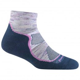 Darn Tough - Women's Light Hiker 1/4 Lightweight with Cushion - Wandersocken Unisex M | EU 38-40,5 blau