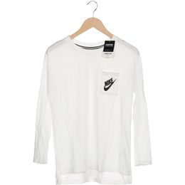 Nike Damen Langarmshirt, weiß, Gr. 36