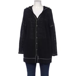 sheego Damen Strickjacke, schwarz