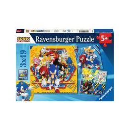 Ravensburger Kinderpuzzle Die Abenteuer von Sonic 3x 49 Teile Teile: 147 (3x 49) Altersangabe: ab 5 Jahren
