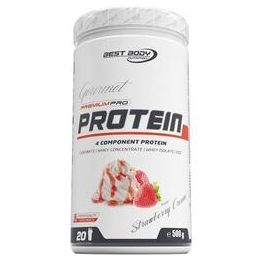 Gourmet Premium Pro Protein - Strawberry Cream - 500 g Dose 500 g