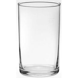 Van Well Bierglas Altbierbecher, Glas, 0,2 L, geeicht, spülmaschinenfest, Gastronomiequalität, 12-tlg., weiß