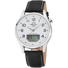 MASTER TIME Funkuhr Specialist, MTGA-10716-20L, Armbanduhr, Quarzuhr, Damenuhr, Datum, schwarz