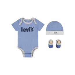 Levi's® kids Levi's® Kids Kurzarmbody Neugeborenen-Geschenkset (Set, 3-tlg) UNISEX, grau