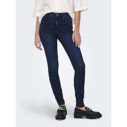 Only High-waist-Jeans ONLROYAL HW SK ZIP POC DNM PIM, blau