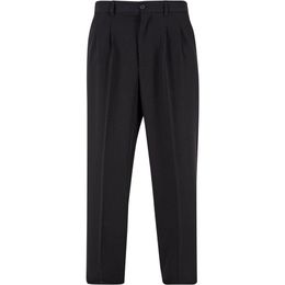 Urban Classics Stoffhose Urban Classics Herren Wide Fit Pants (1-tlg), schwarz