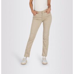 MAC Stretch-Jeans Melanie Gerade geschnitten, beige