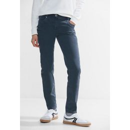 Cecil Stretch-Hose mit Nahtdetails, blau