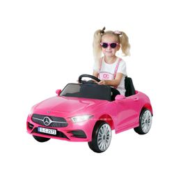 Actionbikes Motors Kinder-Elektroauto Mercedes-Benz CLS 350 Coup&eacute;, lizenziert, 2 x 20 Watt Motoren, LED-Scheinwerfer (Pink)