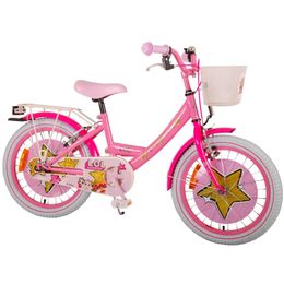 Kinderfahrrad LOL Surprise für Mädchen 18 Zoll Kinderrad für Pink