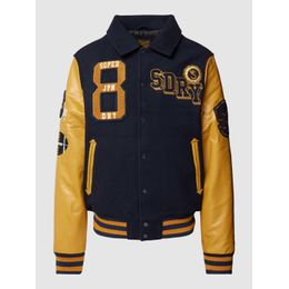 Superdry College-Jacke mit Label-Patches