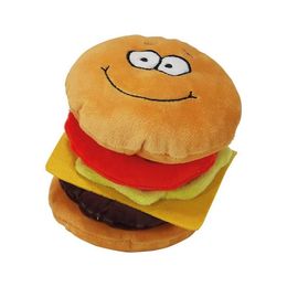 Nobby Tierkuscheltier Hundespielzeug Happy Food Cheeseburger mit Gummizug