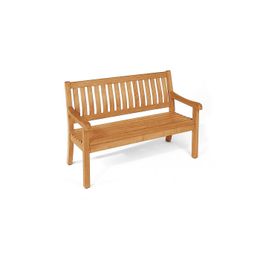 SonnenPartner Sitzbank SonnenPartner Sitzbank Wales 130 cm Teakholz Pure 2-Sitzer Bank