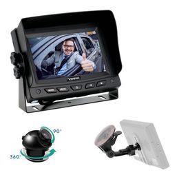 VSG24 5" Rückfahrsystem PILOT HD für PKW Front Heck inkl. Monitor & 1x Mini Rückfahrkamera (Großer 150° Blickwinkel