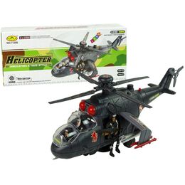 LEAN Toys Spielzeug-Hubschrauber Helikopter Lichter Sounds Militärhubschrauber Hubschrauber Soldaten