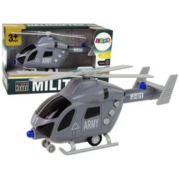 LEAN Toys Spielzeug-Hubschrauber Militärhubschrauber Helikopter Sound Lichteffekte Propeller Spielzeug