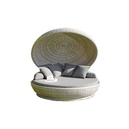 SonnenPartner Gartenliege SonnenPartner Lounge-Insel Oyster Aluminium mit Polyrattan