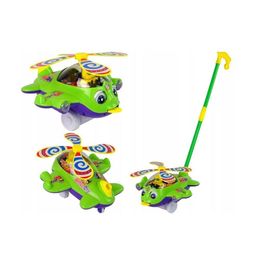 LEAN Toys Spielzeug-Flugzeug Flugzeug Plane Pusher Spielzeug Stick Propeller Sound Himmelsmaschine