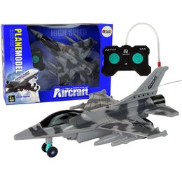 LEAN Toys Spielzeug-Flugzeug Jet Spielzeug Lichter Fernbedienung Flugzeug Flugzeugmodell Düsenjäger