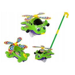 LEAN Toys Spielzeug-Flugzeug Flugzeugschieber Stiel Plane Pusher Spielzeug Propeller Sounds Set