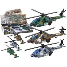 LEAN Toys Spielzeug-Flugzeug Militärhubschrauber Sounds Lichter Aluminiumhubschrauber Militärmodell