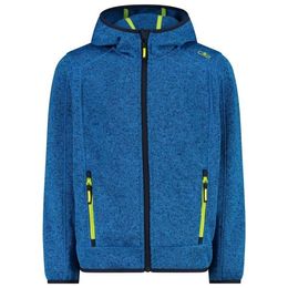 CMP - Boy's Jacket Fix Hood Jacquard Knitted - Fleecejacke Gr 92 blau