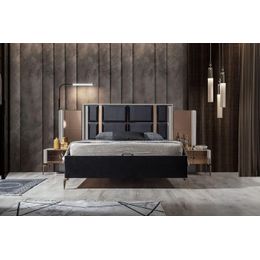 JVmoebel Schlafzimmer-Set Perfekte Set Modern Bett und 2x Nachttische Luxus Neu in Schlafzimmer