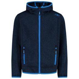 CMP - Boy's Jacket Fix Hood Jacquard Knitted - Fleecejacke Gr 110 blau