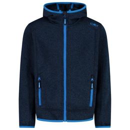 CMP - Boy's Jacket Fix Hood Jacquard Knitted - Fleecejacke Gr 92 blau