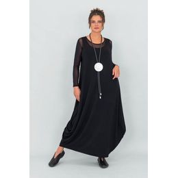 déjà vu Fashion Ballonkleid Pinos Kleid in Tulpenform aus Bambusfaser in schwarz (1-tlg)